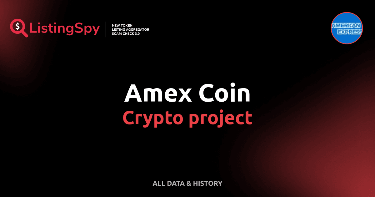 Amex Coin crypto project: AMEX token listings, events, analysis ...