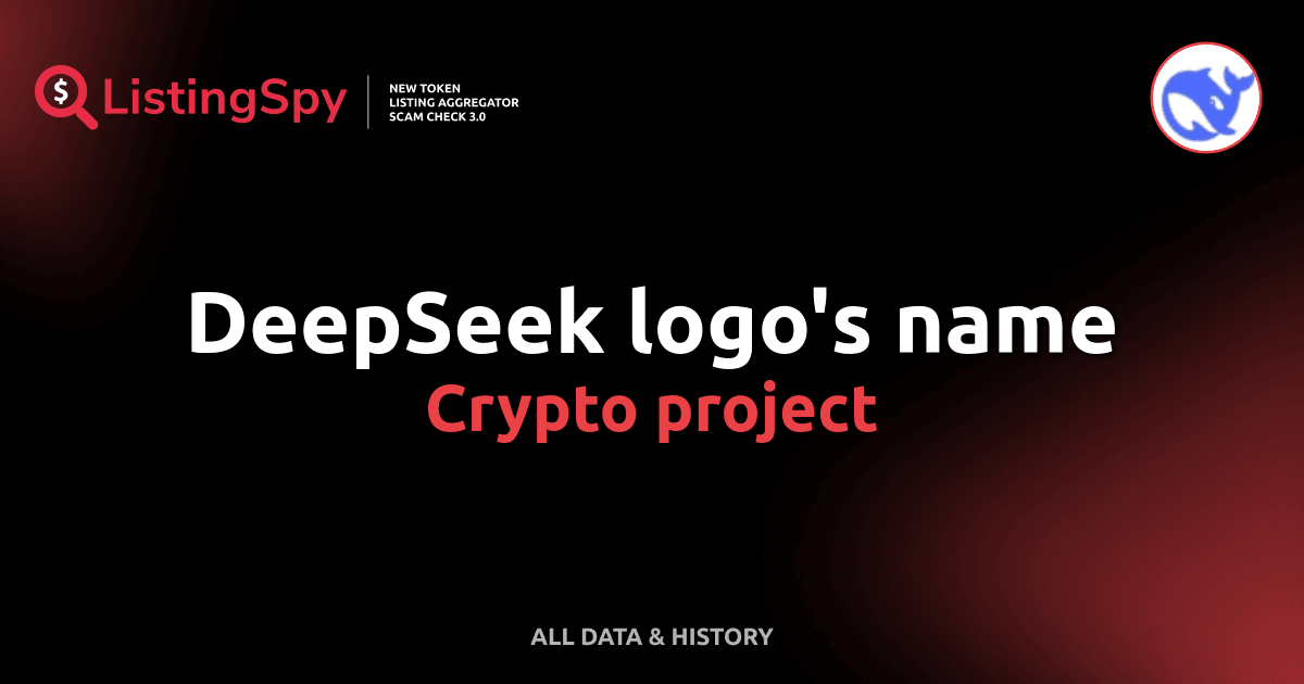 DeepSeek logo's name crypto project: seekie token listings, events ...