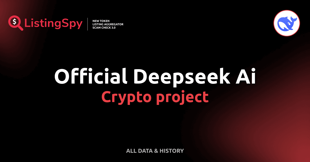 Official Deepseek Ai crypto project: Mascot token listings, events ...