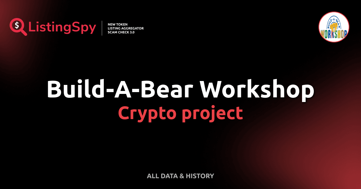 Build-A-Bear Workshop crypto project: BBW token listings, events, analysis | ListingSpy