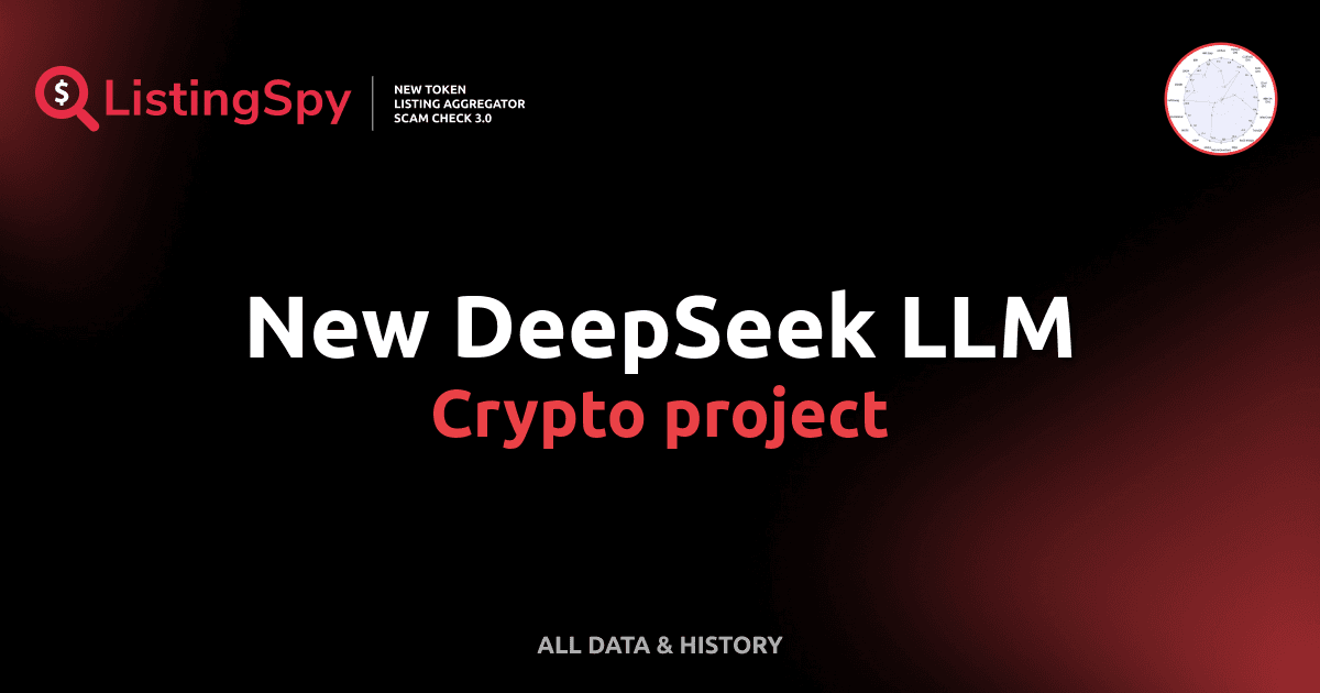 New DeepSeek LLM crypto project: Tanos token listings, events, analysis ...
