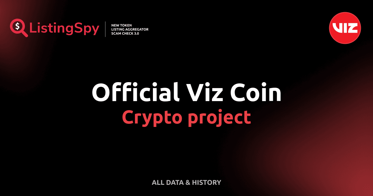Official Viz Coin crypto project: VIZ token listings, events, analysis ...