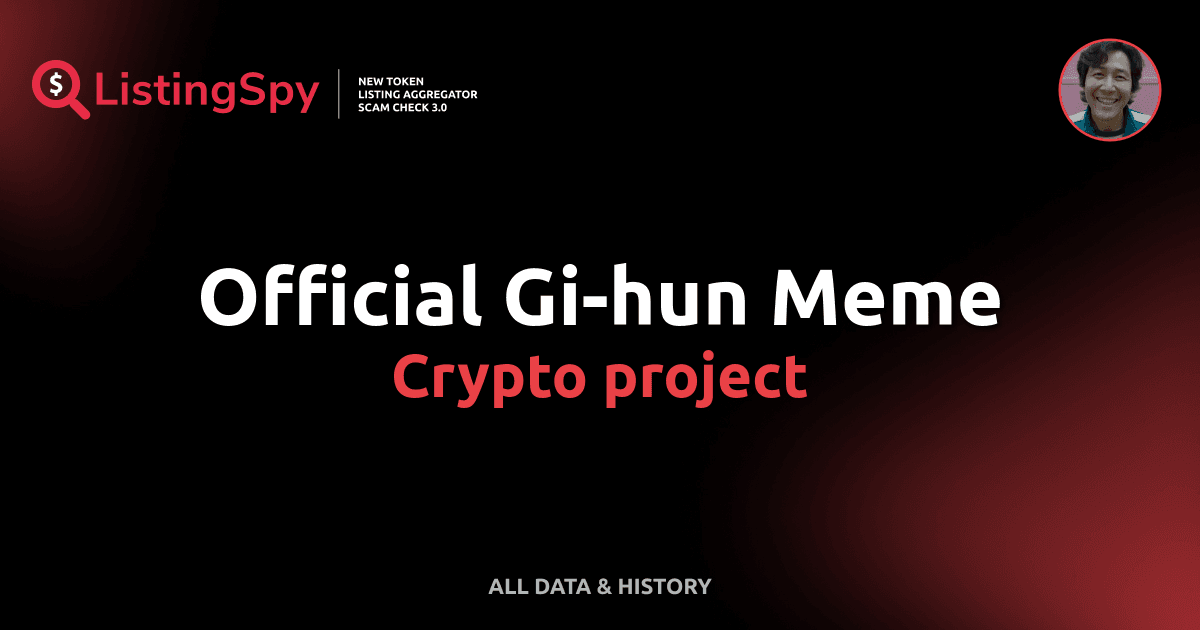 Official Gi-hun Meme crypto project: 456 token listings, events ...