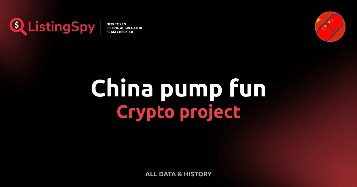 China pump fun crypto project: China fun token listings, events ...