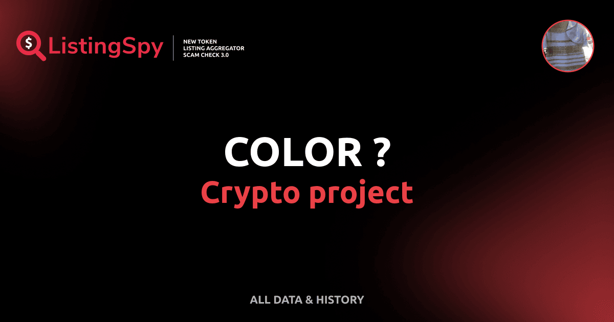 COLOR ? crypto project: ???????? token listings, events, analysis ...
