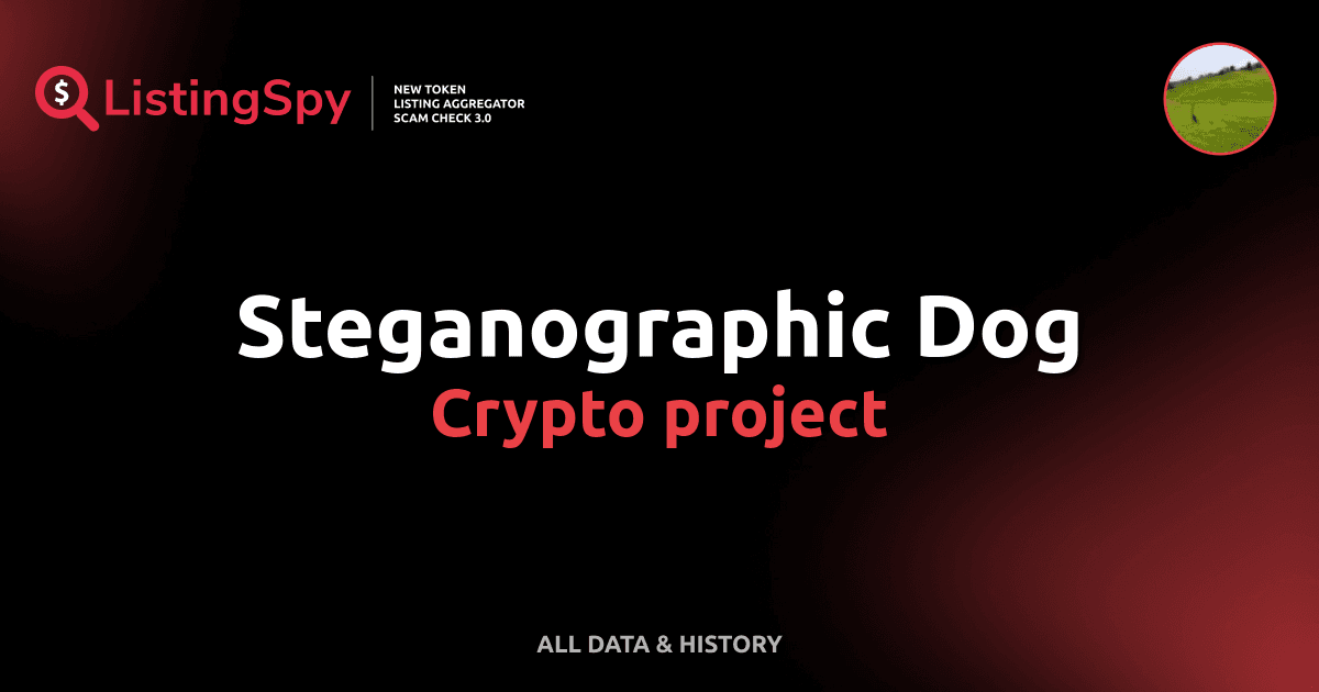 Steganographic Dog crypto project: sDog token listings, events ...