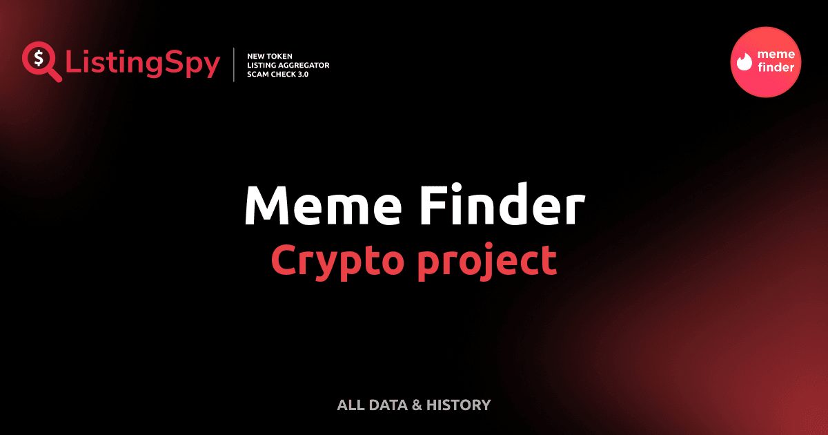 Meme Finder crypto project: Finder token listings, events, analysis ...