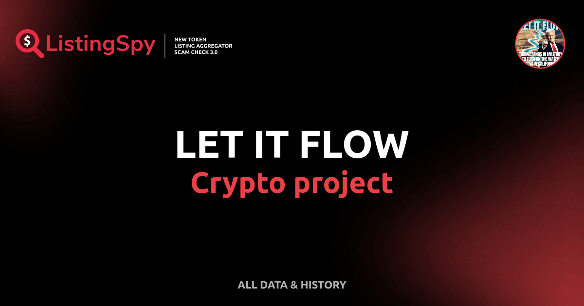 LET IT FLOW crypto project: LIF token listings, events, analysis ...