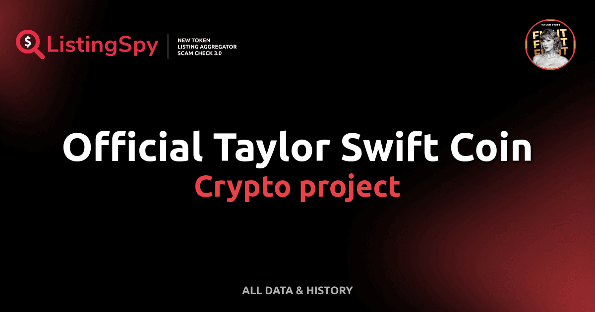 Official Taylor Swift Coin crypto project: Swift token listings, events ...