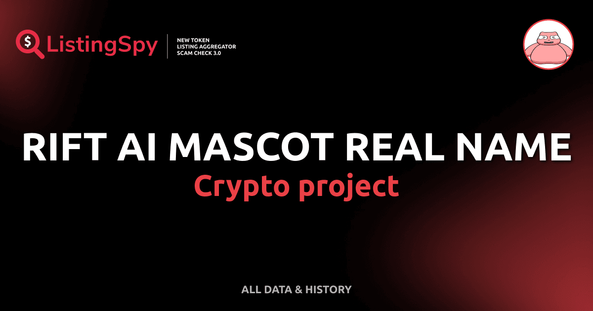 RIFT AI MASCOT REAL NAME crypto project: SPLOOTS token listings, events ...