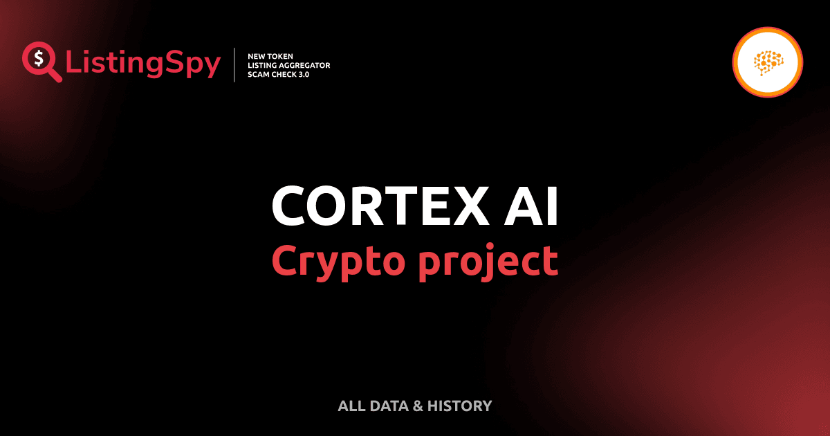 CORTEX AI crypto project: CORTEXAI token listings, events, analysis | ListingSpy