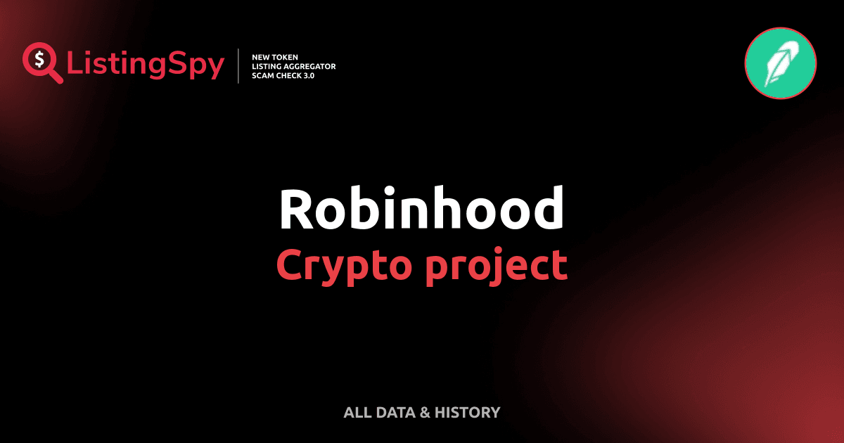 Robinhood crypto project: HOOD token listings, events, analysis ...