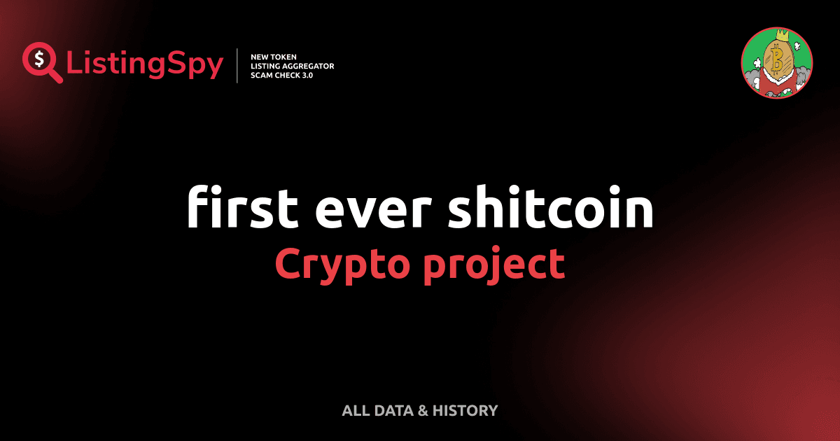 first ever shitcoin crypto project: SHITCOIN token listings, events ...