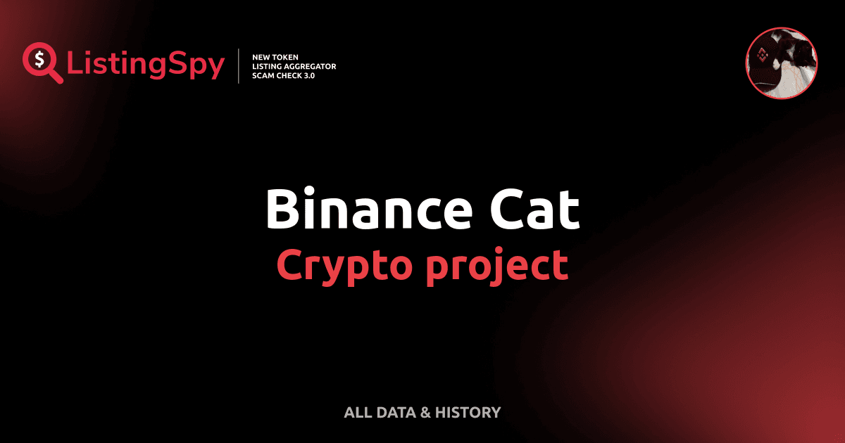 Binance Cat crypto project: SEMYON token listings, events, analysis | ListingSpy