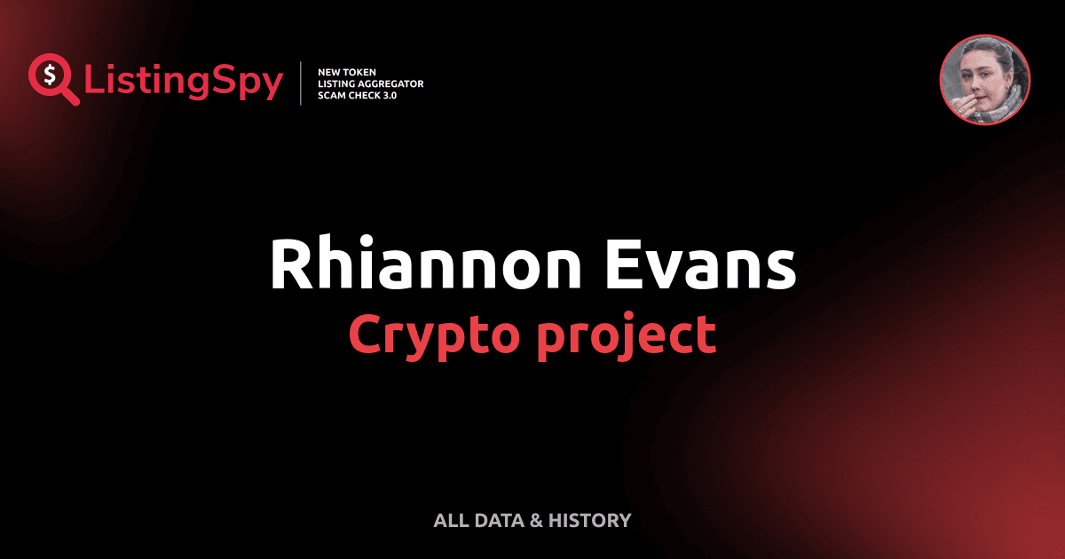 Rhiannon Evans crypto project: CyberFart token listings, events, analysis | ListingSpy