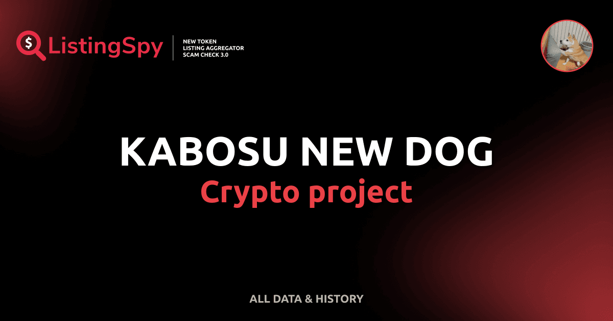 KABOSU NEW DOG crypto project: Ricowako token listings, events ...