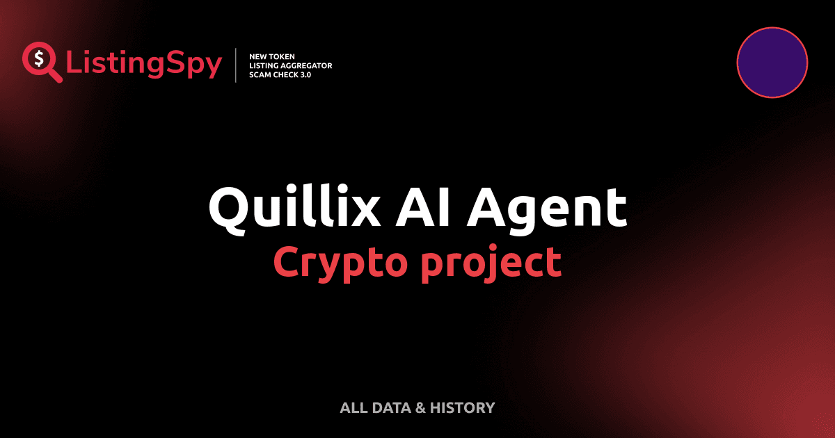 Quillix AI Agent crypto project: QUAI token listings, events, analysis ...