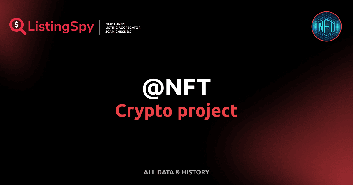 @NFT crypto project: NFT token listings, events, analysis | ListingSpy