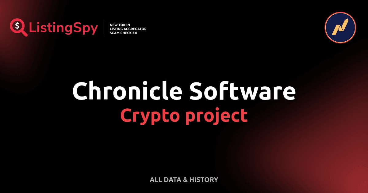 Chronicle Software crypto project: Chronicle token listings, events ...