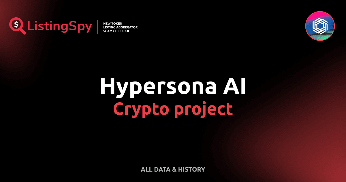 Hypersona AI crypto project: HYPR token listings, events, analysis ...