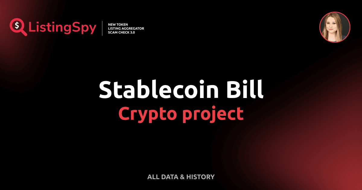 Stablecoin Bill crypto project: GENIUS token listings, events, analysis ...