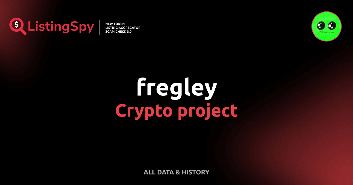 fregley crypto project: freg token listings, events, analysis | ListingSpy