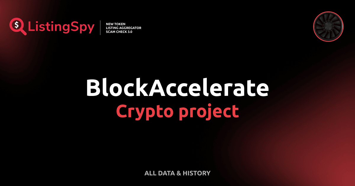 BlockAccelerate crypto project: BAX token listings, events, analysis ...