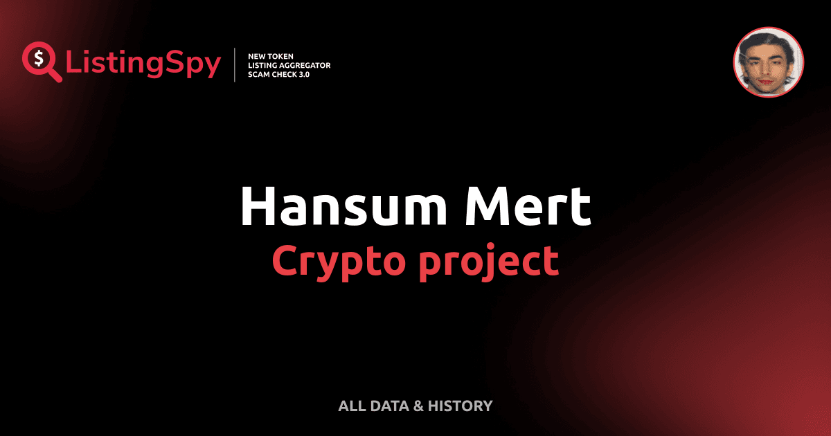 Hansum Mert crypto project: MERT token listings, events, analysis | ListingSpy