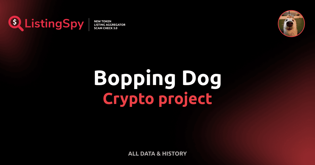 Bopping Dog crypto project: BOP token listings, events, analysis ...