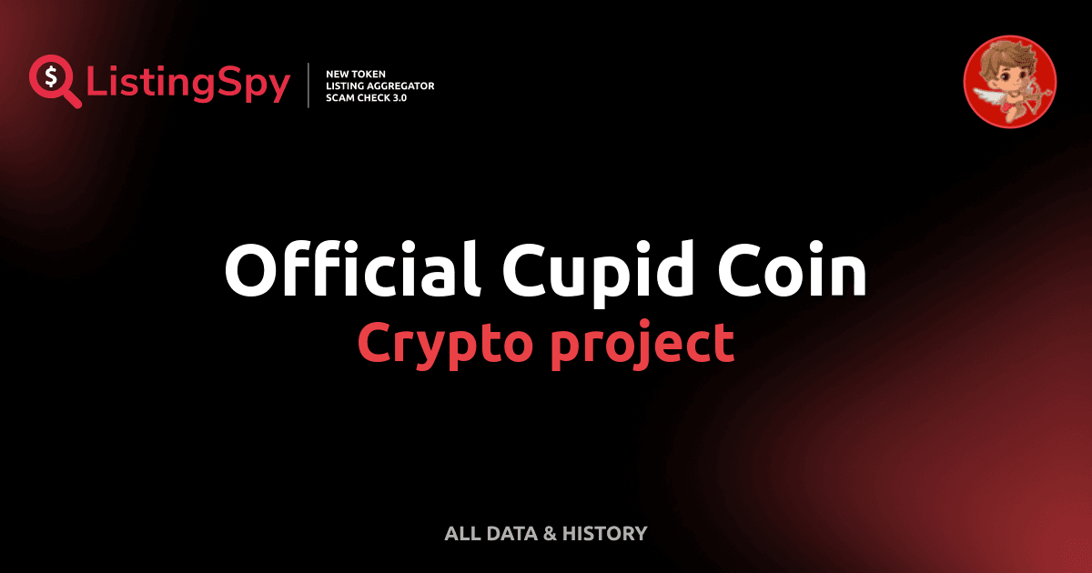 Official Cupid Coin crypto project: CUPID token listings, events ...