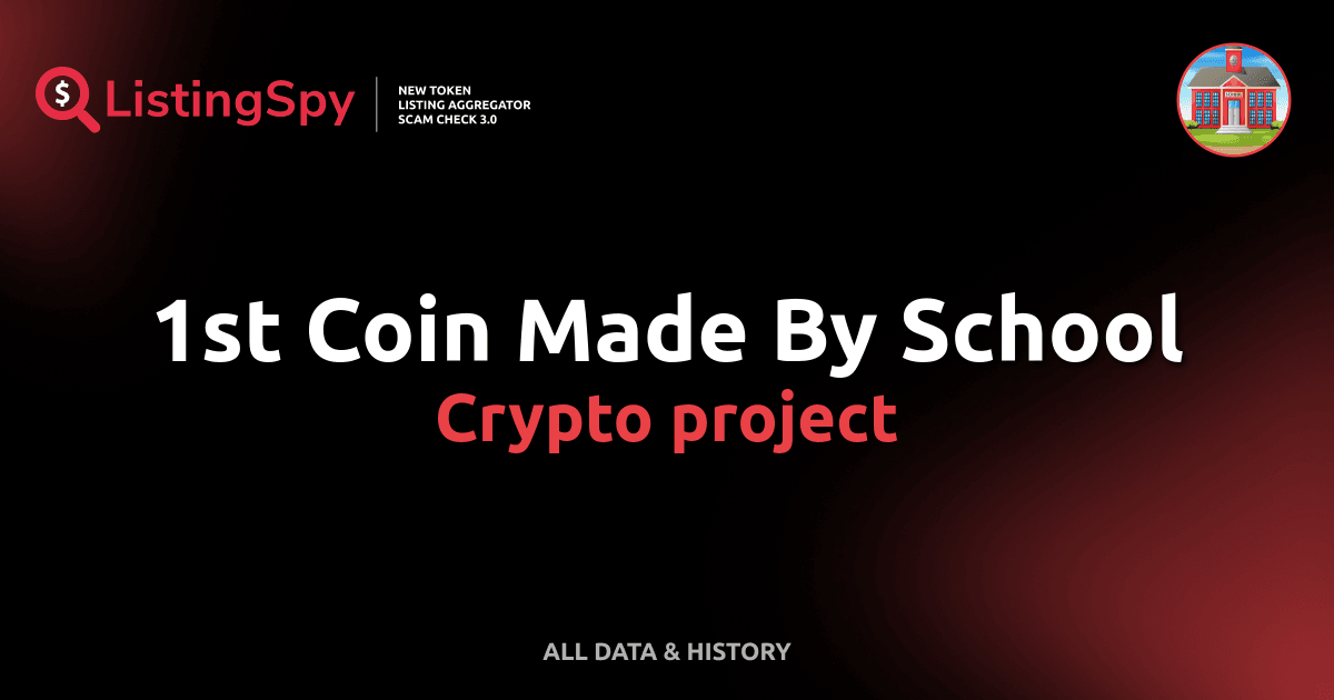 1st Coin Made By School crypto project: SCHOOLCLUB token listings ...