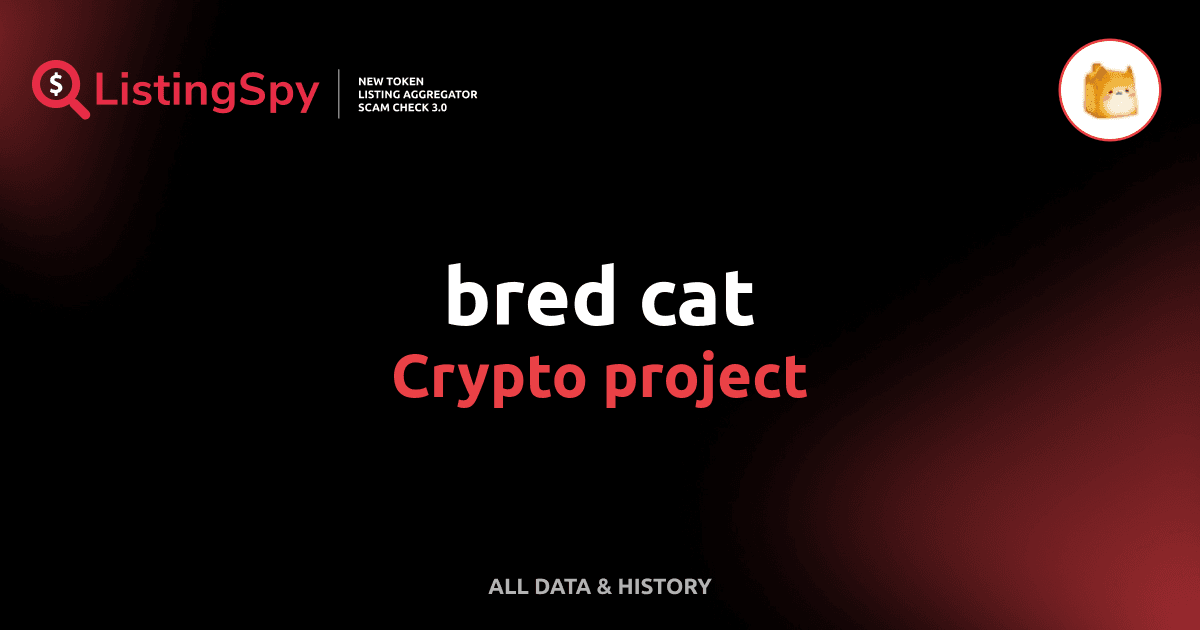 bred cat crypto project: bredcat token listings, events, analysis | ListingSpy