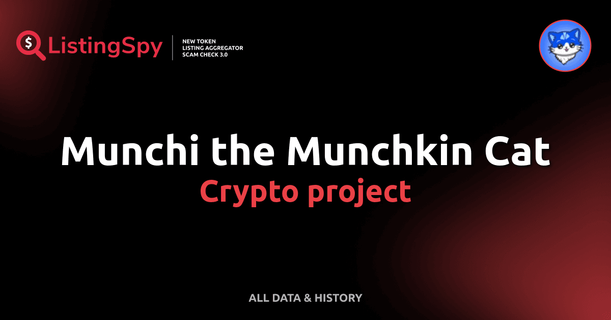 Munchi the Munchkin Cat crypto project: MUNCHI token listings, events ...
