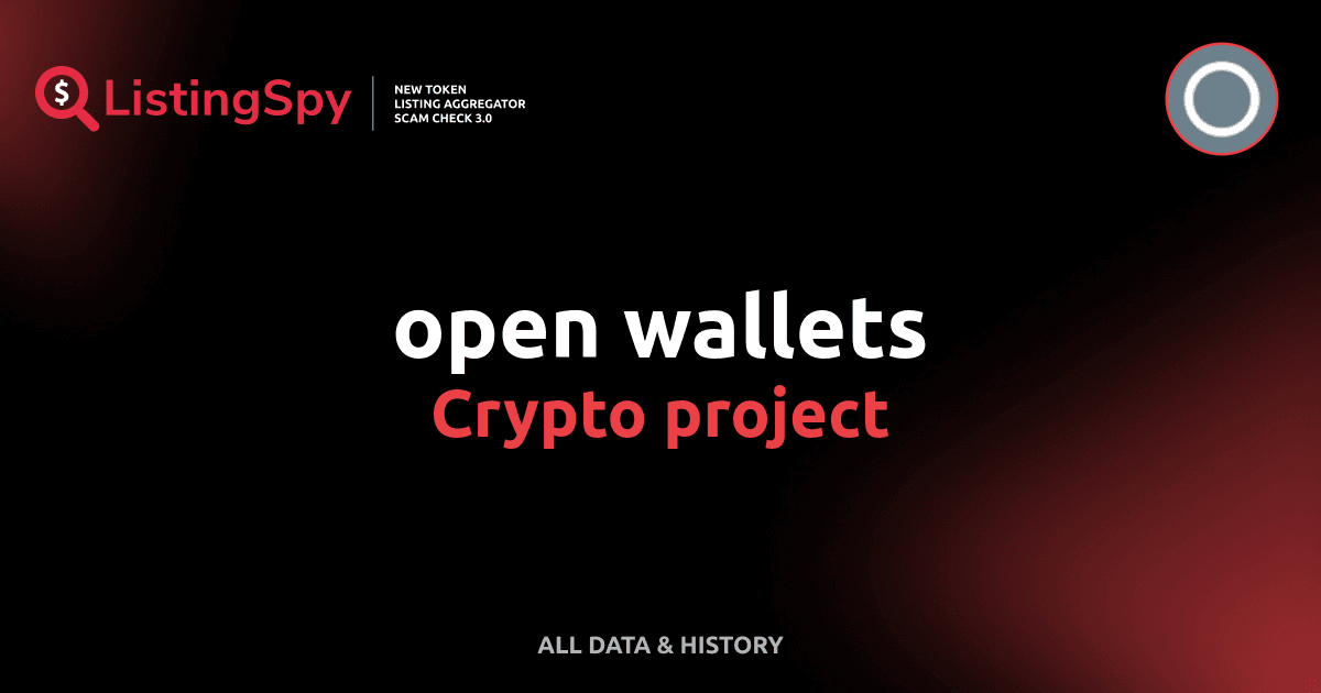 open wallets crypto project: ow token listings, events, analysis ...
