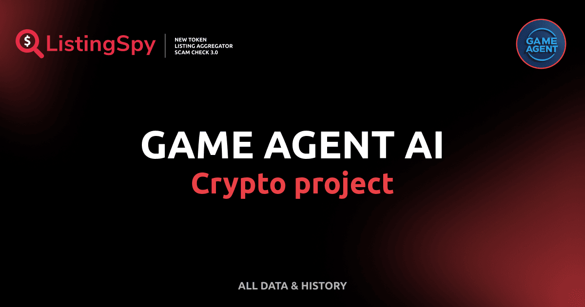 GAME AGENT AI crypto project: GAME token listings, events, analysis ...