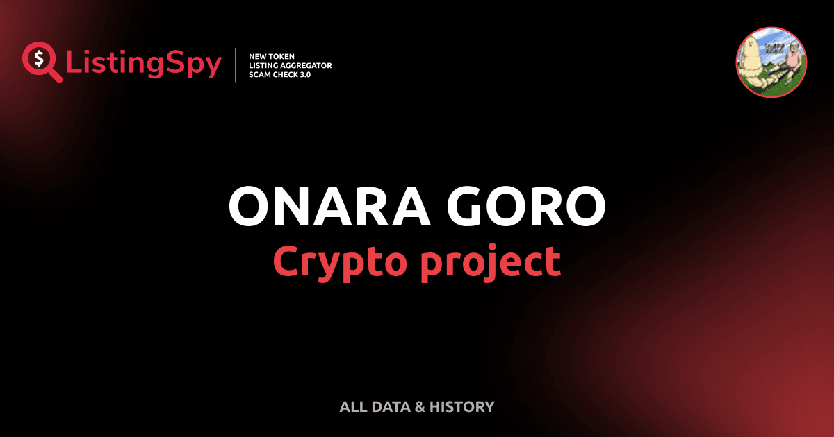 ONARA GORO crypto project: FARTMAN token listings, events, analysis ...
