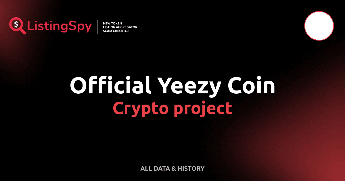 Official Yeezy Coin crypto project: YEEZY token listings, events ...