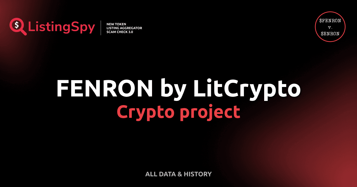 FENRON by LitCrypto crypto project: FENRON token listings, events ...