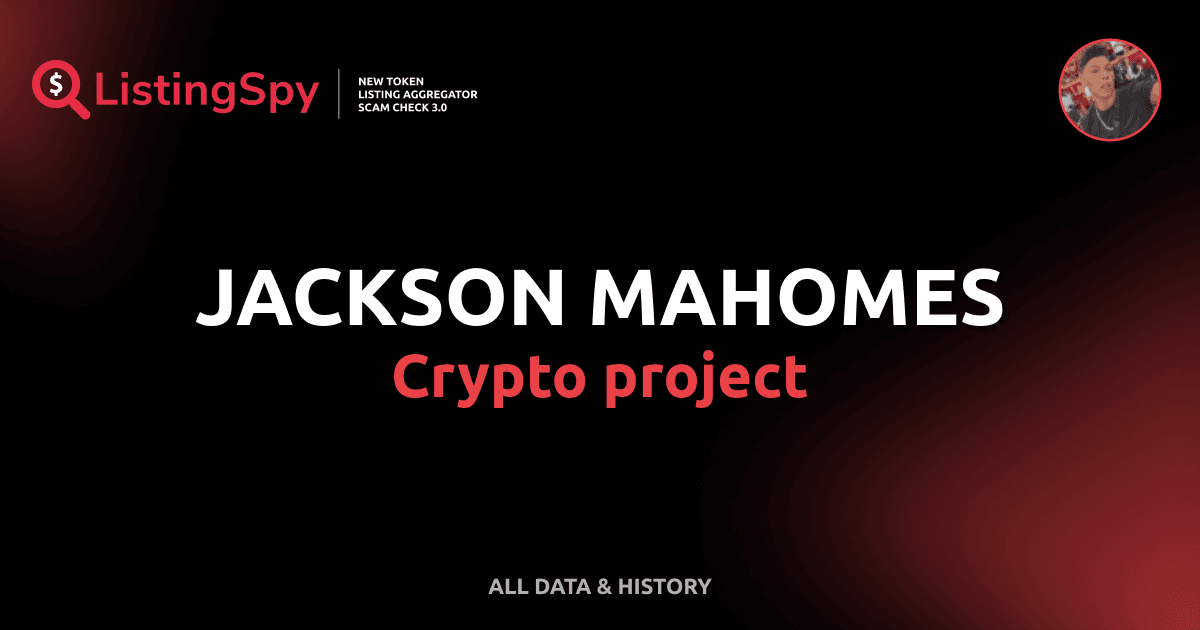 JACKSON MAHOMES crypto project: MAHOMO token listings, events, analysis ...