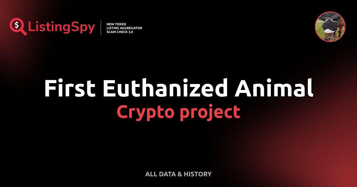 First Euthanized Animal crypto project: LILLY token listings, events ...