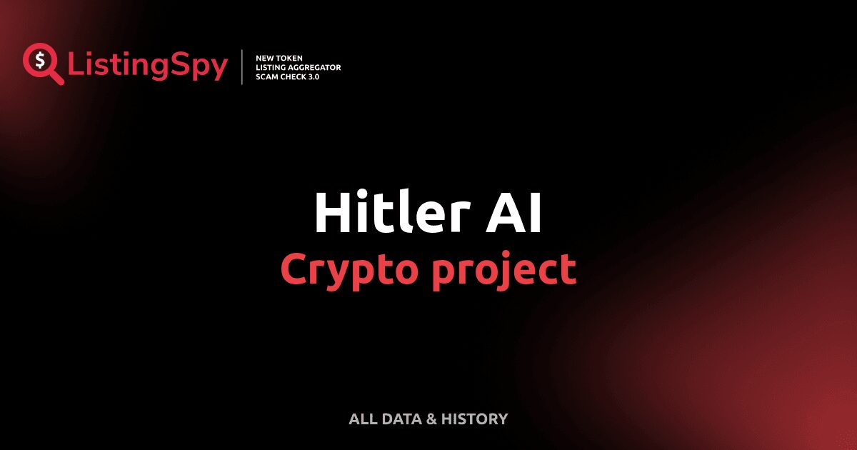 Hitler AI crypto project: CYDOLF token listings, events, analysis ...