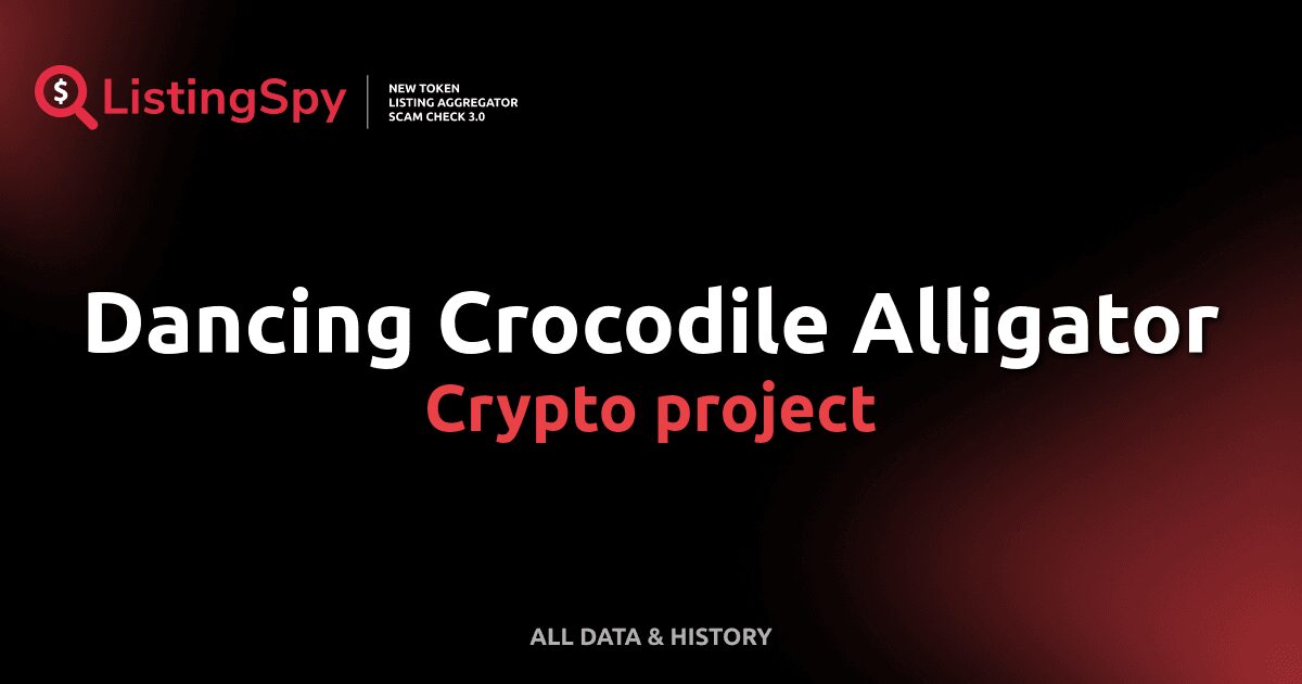 Dancing Crocodile Alligator crypto project: DCA token listings, events ...