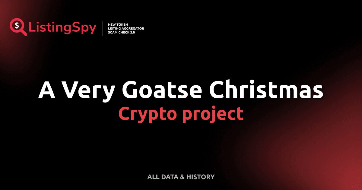 A Very Goatse Christmas crypto project: AVGC token listings, events ...