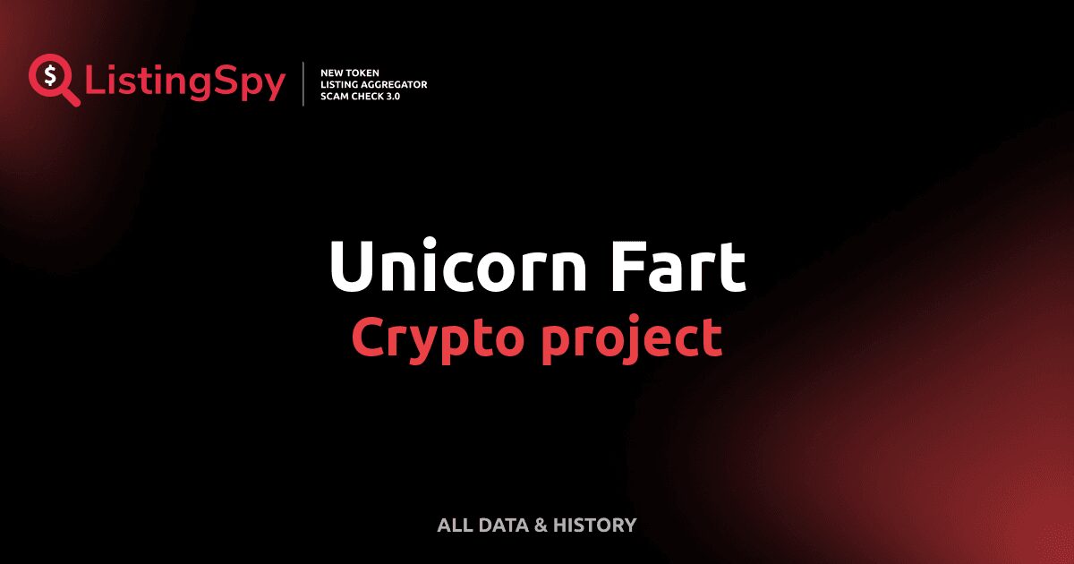 Unicorn Fart crypto project: UFA token listings, events, analysis ...