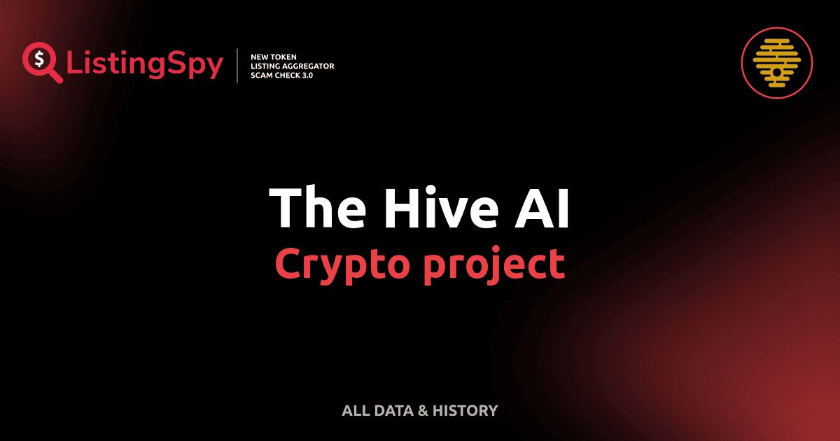 The Hive AI crypto project: Hive token listings, events, analysis | ListingSpy
