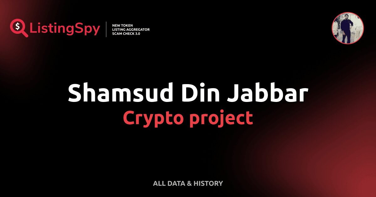 Shamsud Din Jabbar crypto project: Shamsud token listings, events ...