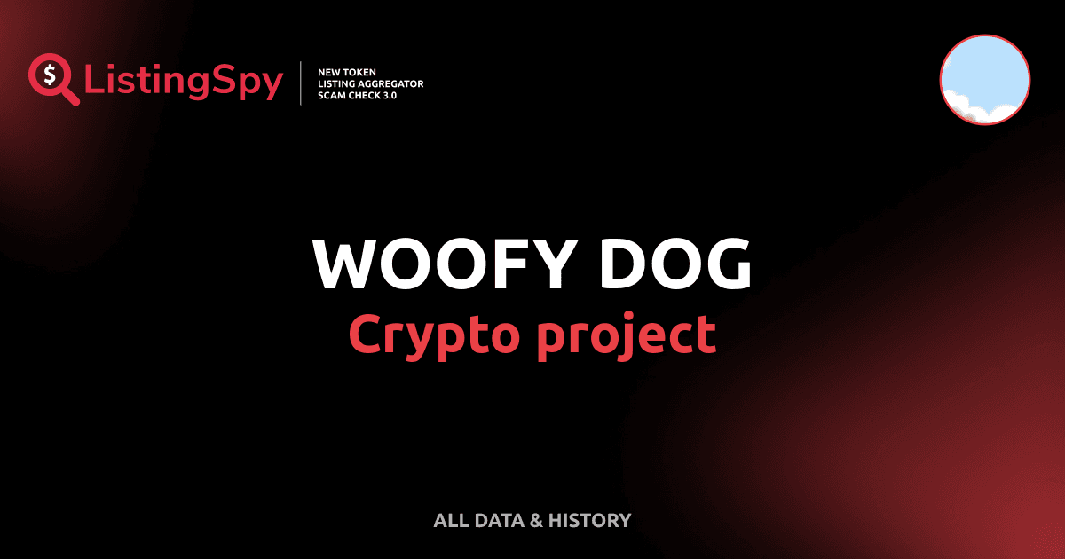 WOOFY DOG crypto project: $WOOFY token listings, events, analysis ...