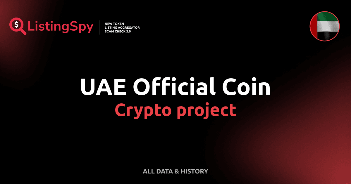 UAE Official Coin crypto project: UAE token listings, events, analysis ...
