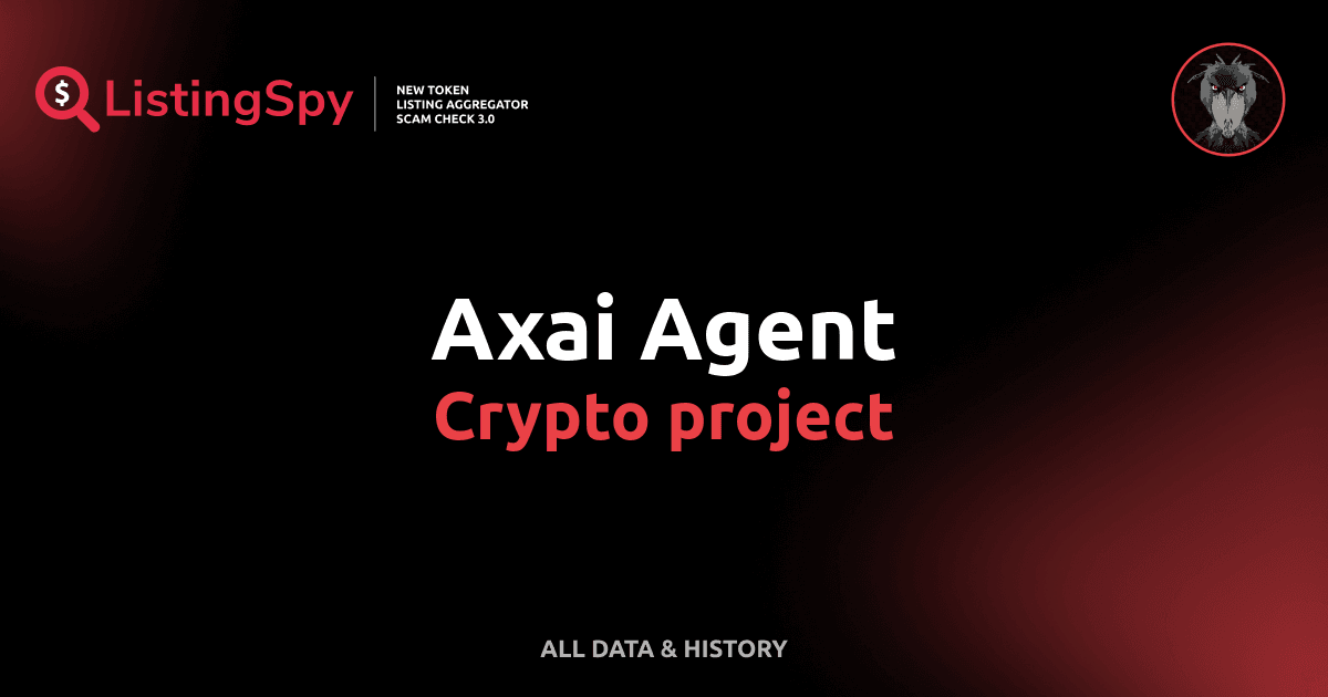 Axai Agent crypto project: AXAI token listings, events, analysis | ListingSpy