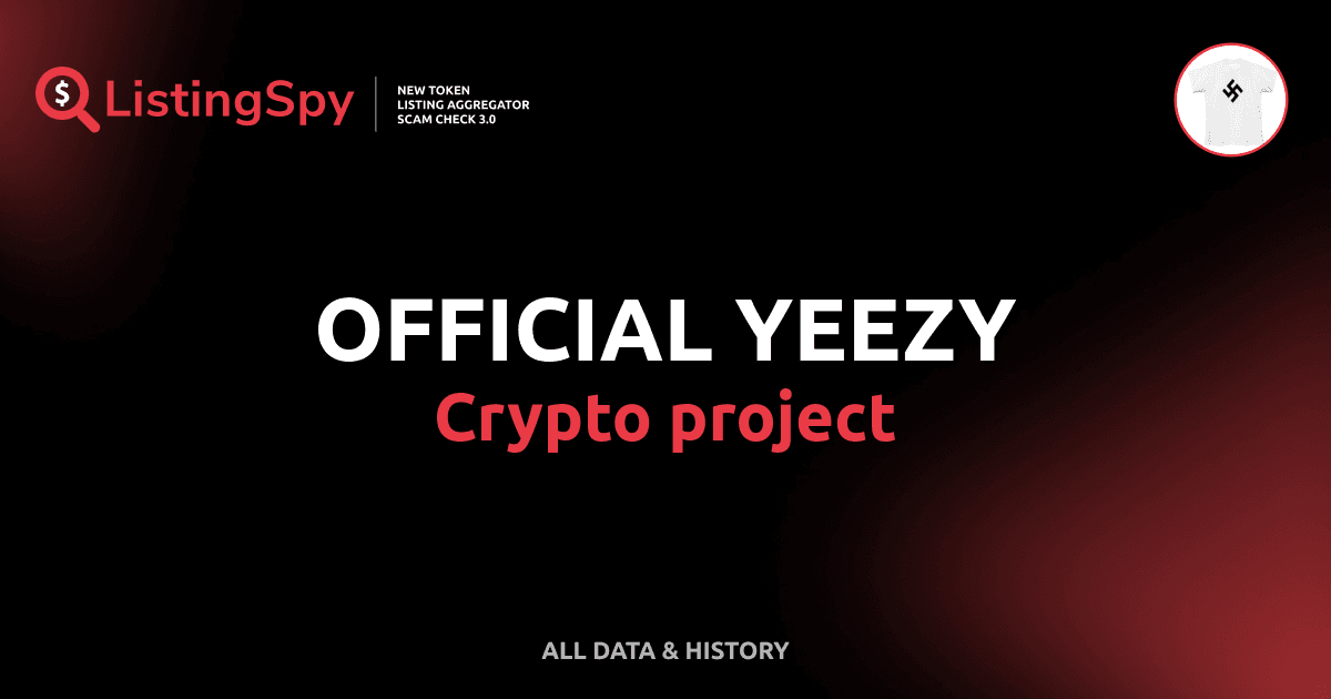 OFFICIAL YEEZY crypto project: YEEZY token listings, events, analysis ...